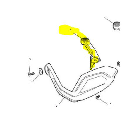 bracket, handguard, rh TRIUMPH UNIVERS TRIUMPH